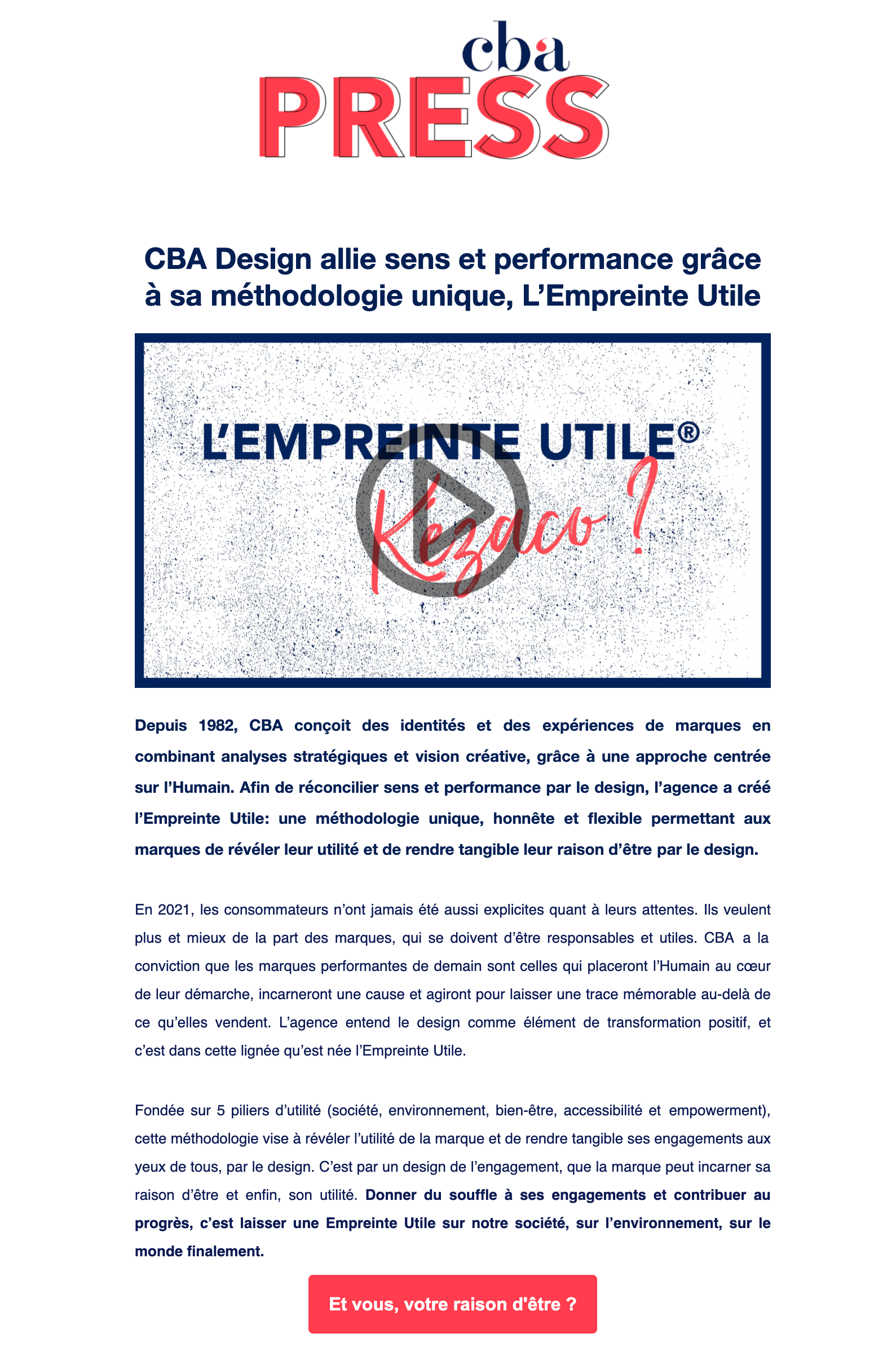Presse - CBA Design France