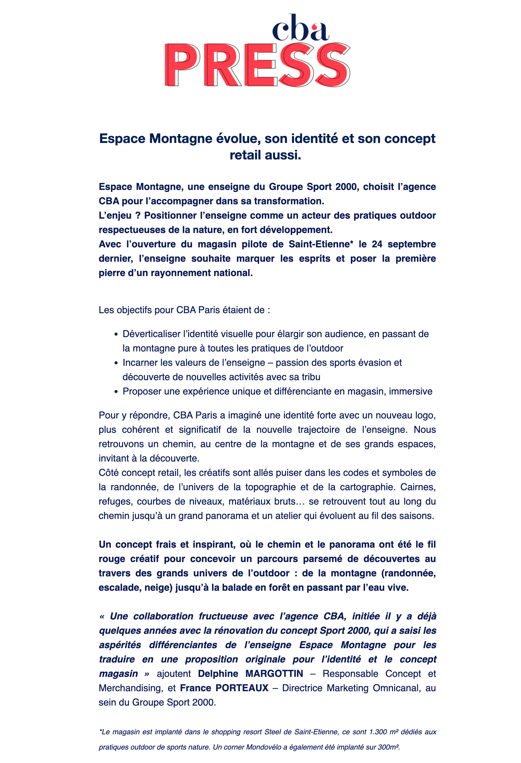 Presse - CBA Design France