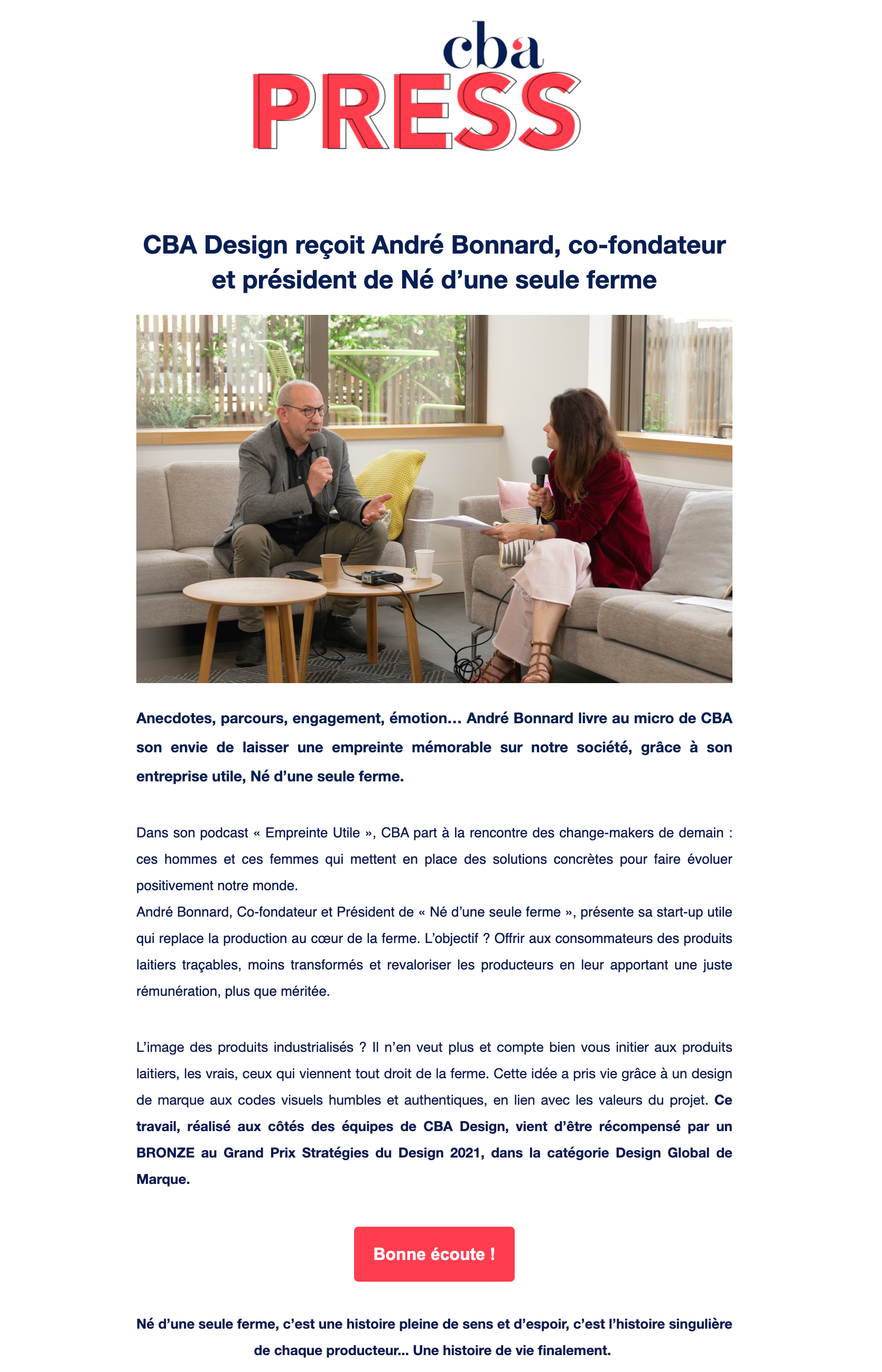 Presse - CBA Design France