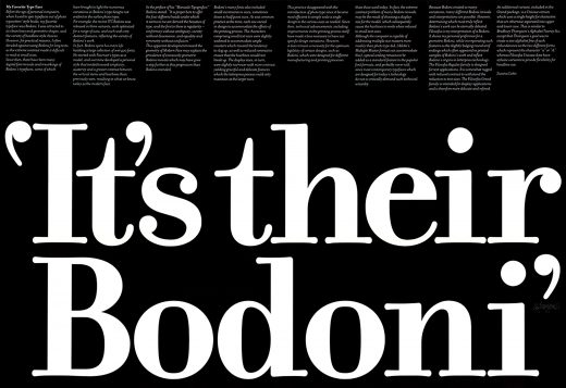 Design: Bodoni