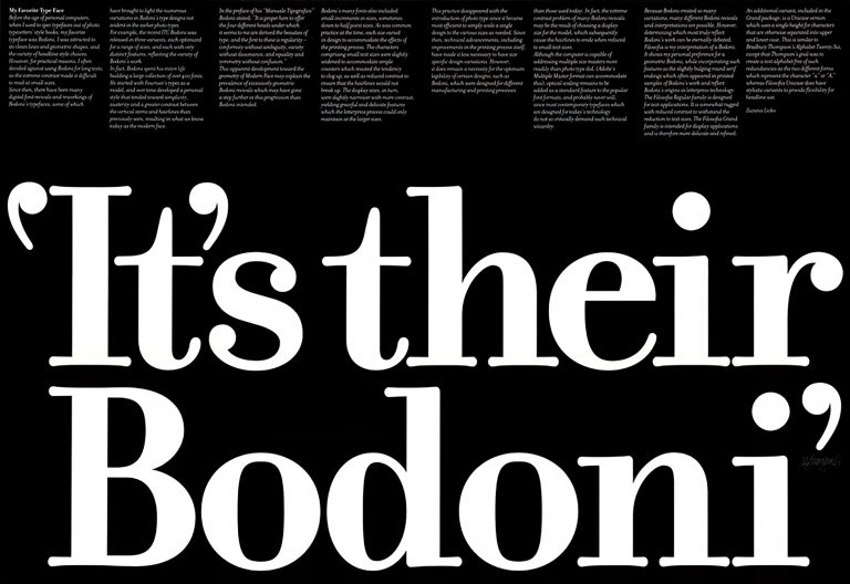 Design: Bodoni